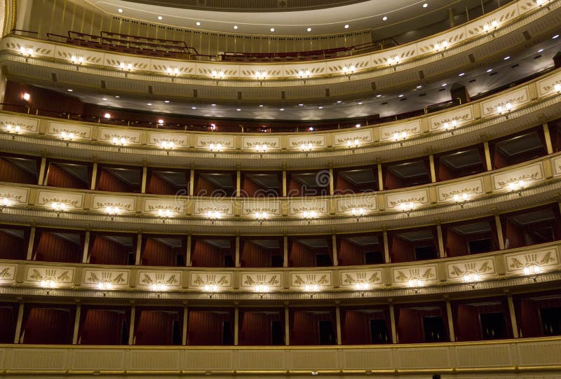 Interior of Viennese Staatsoper, Vienna Opera House Editorial ...