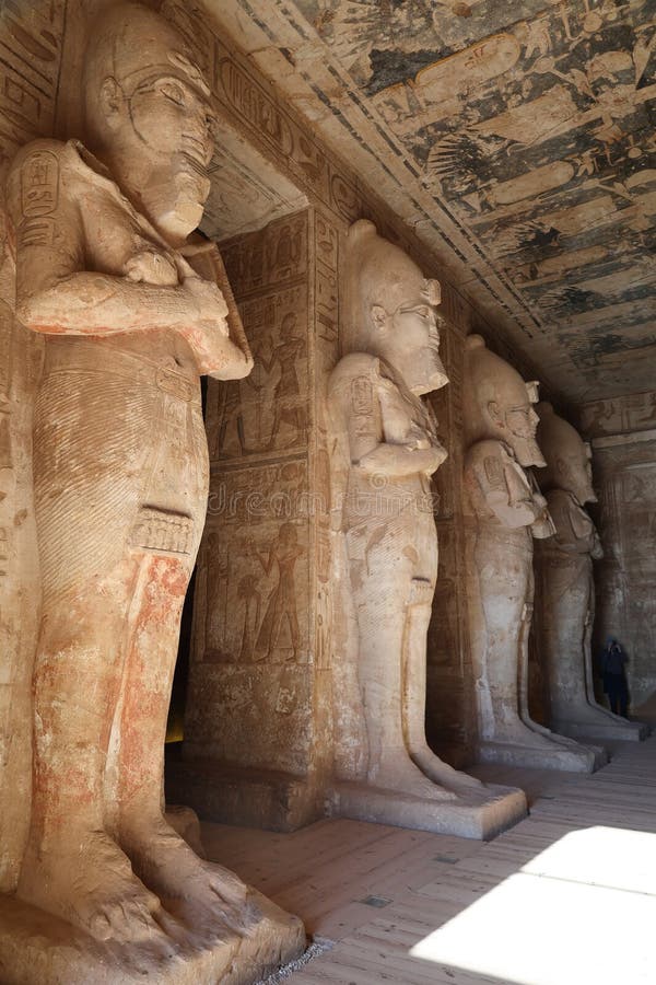 Interior View of Abu Simbel Temple Unesco Heritage Site Stock Photo ...