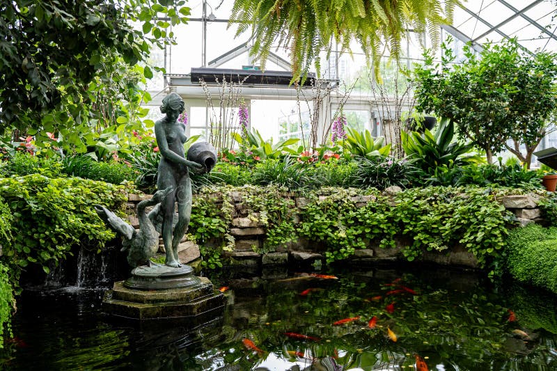 Interior View of Allan Gardens Conservatory. Plants and Flowers at ...