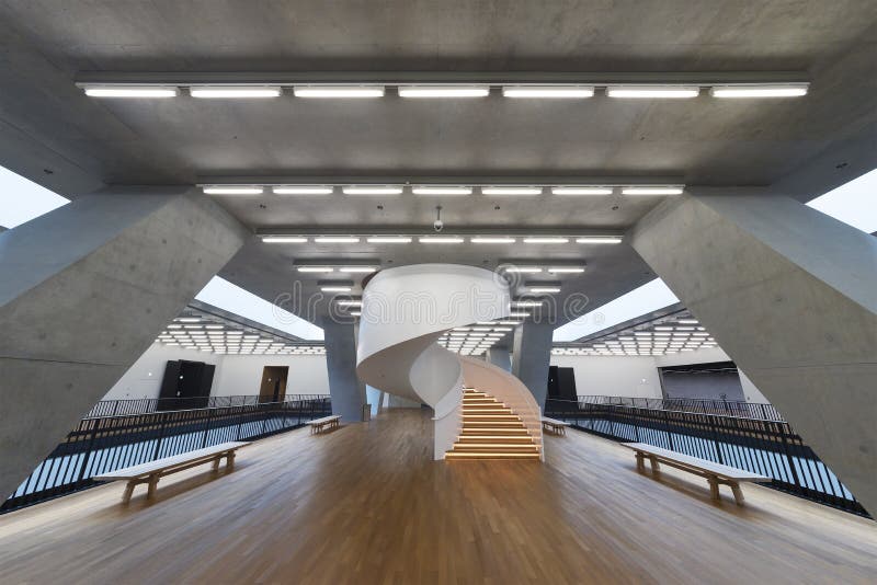 Atrium of Modern Architecture Editorial Photo - Image of floor ...