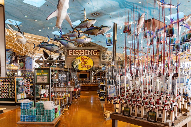 Interior View of the Bass Pro Shops Editorial Stock Image - Image of ...