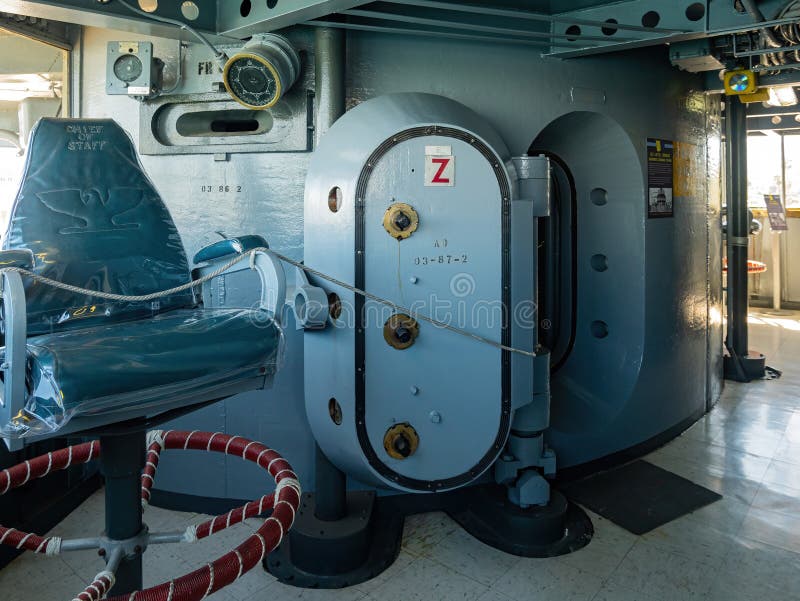 Interior View of the Battleship USS Iowa Editorial Stock Image - Image ...
