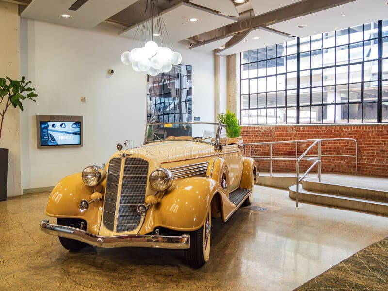 Interior View of a Building with Packard 120 Car Editorial Stock Image ...