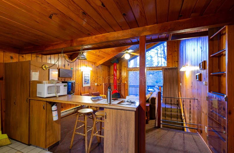Interior View of a Cabin in the Pines Resort Editorial Photography ...