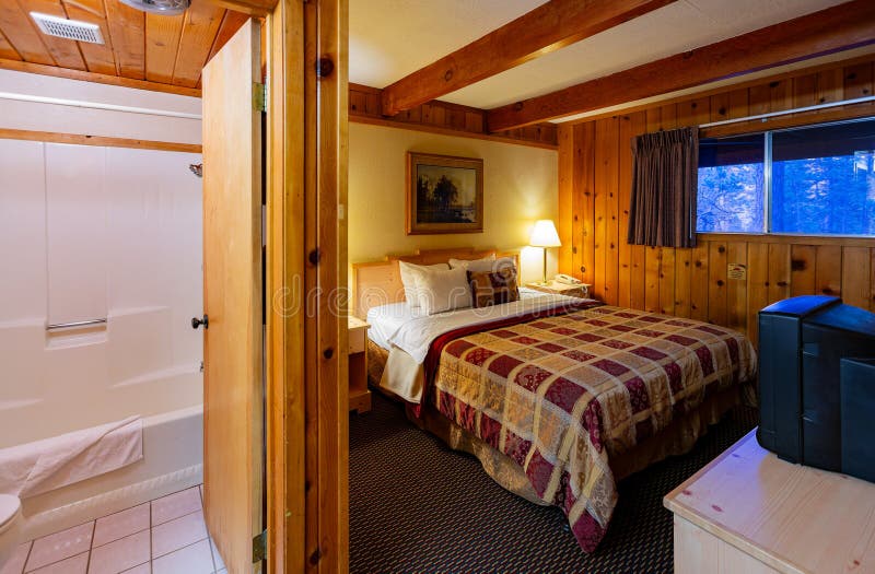 Interior View of a Cabin in the Pines Resort Editorial Photography ...