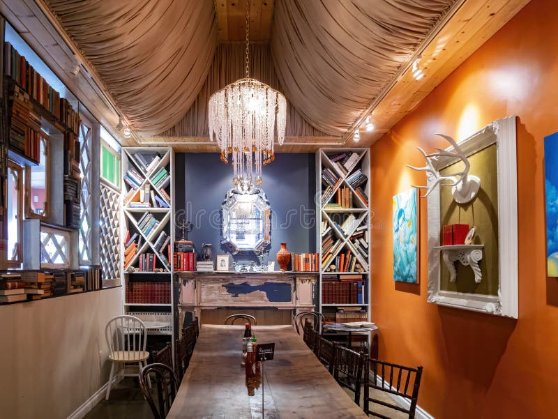 Interior View of a Cafe in Pasadena Area Editorial Stock Photo - Image ...