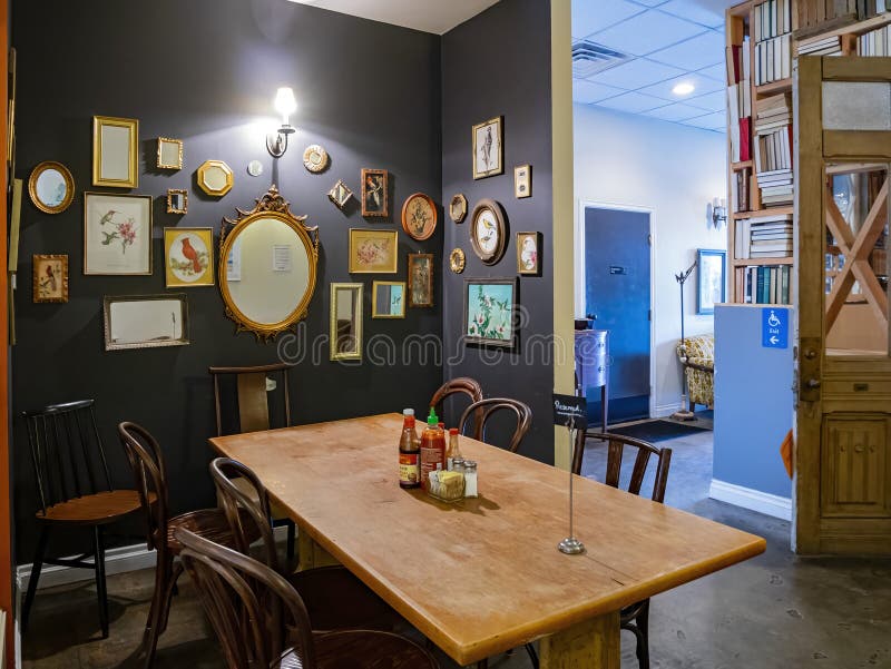 Interior View of a Cafe in Pasadena Area Editorial Photo - Image of ...
