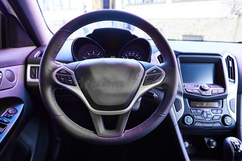 Interior view of car stock image. Image of cool, gear - 70048853