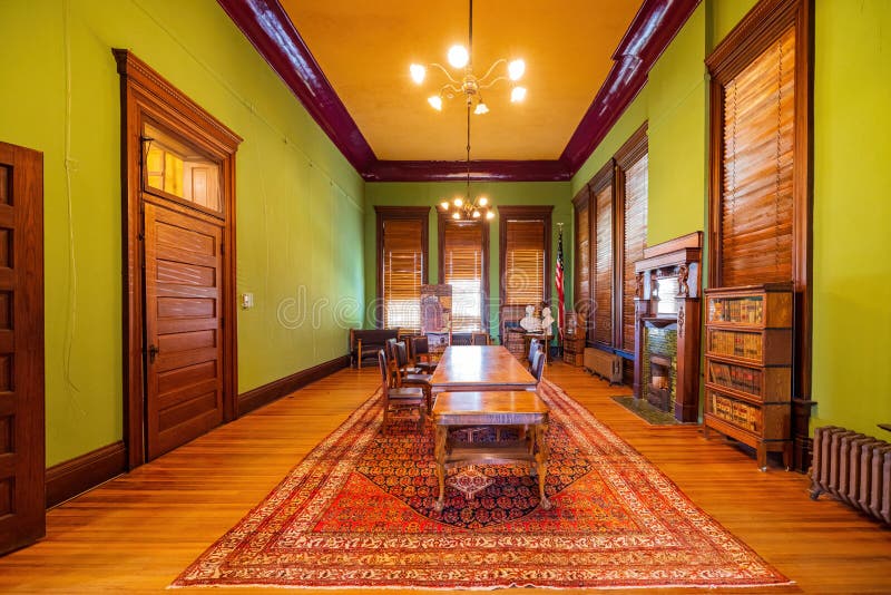 Carnegie Library, Howell Michigan Stock Image - Image of color, stone ...