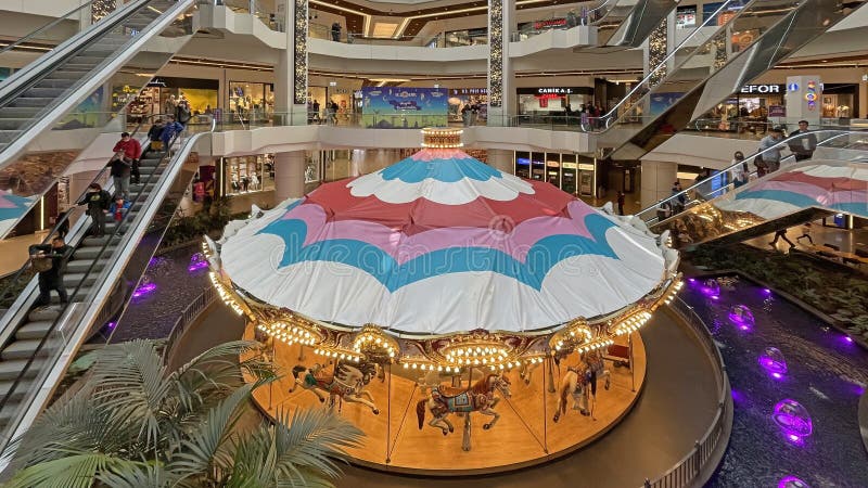 Interior View from the Carousel Mall in Bakirkoy District, Istanbul ...