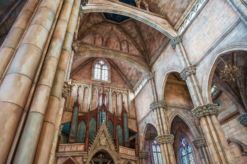 Interior View of the Cathedral Church Editorial Photography - Image of ...