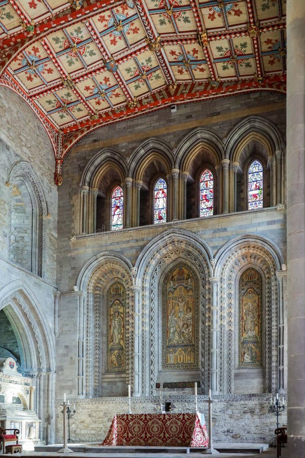 Interior View of the Cathedral at St David`s in Pembrokeshire on ...