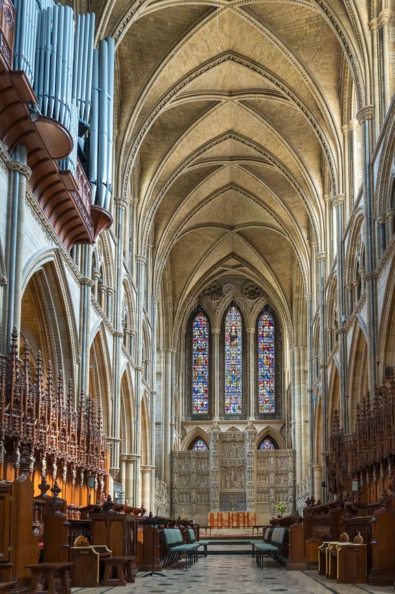 Interior View of the Cathedral in Truro, Cornwall on May 6, 2024 ...