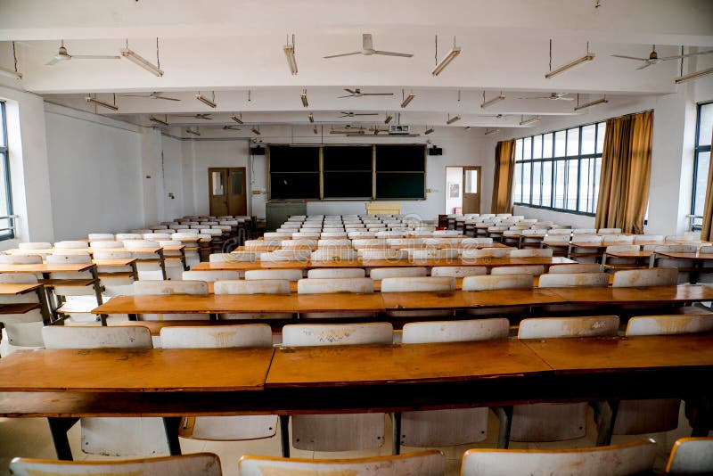 Classroom in China stock photo. Image of back, furniture - 26688582