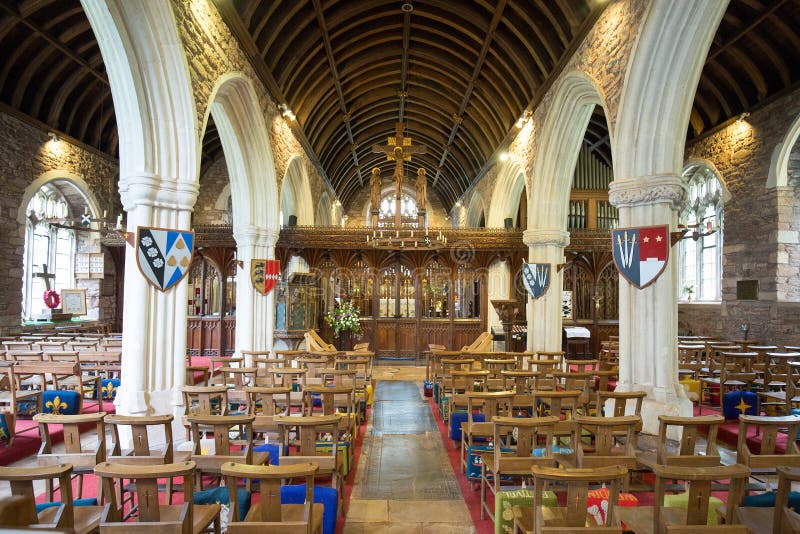 Interior View of Cockington Church in Torquay Editorial Photography ...