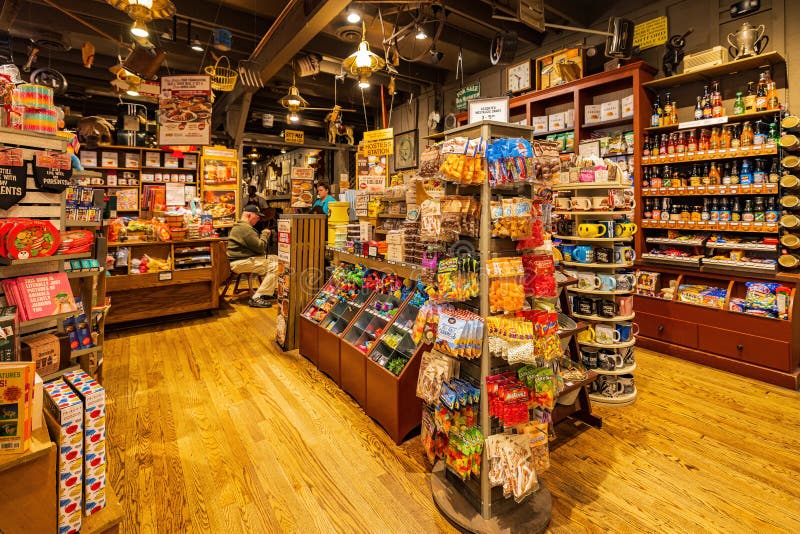 Interior View of the Cracker Barrel Old Country Store Editorial Stock ...
