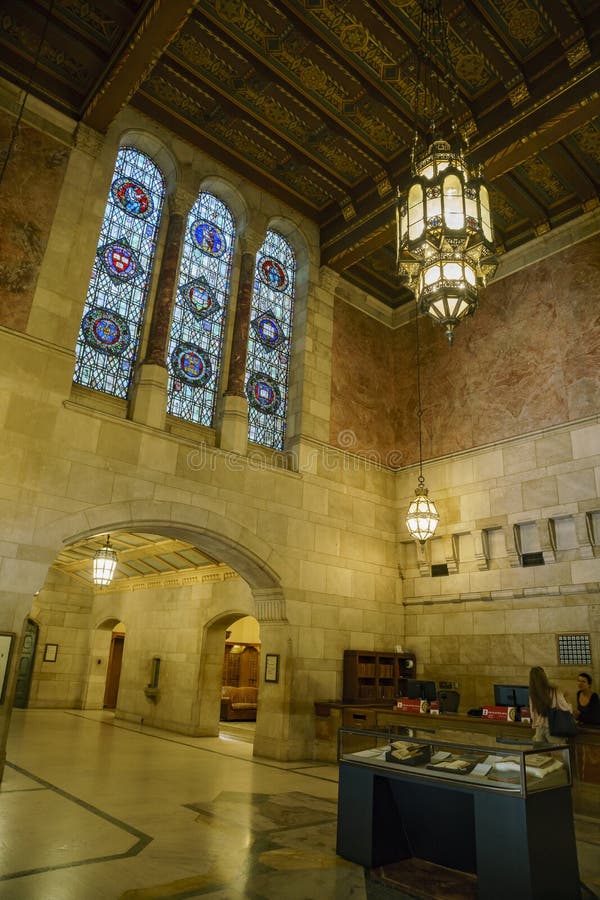 Interior View of the Doheny Memorial Library in USC Editorial Image ...