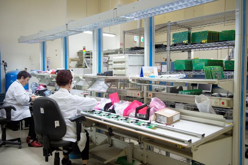 Electronics Factory view editorial photography. Image of manufacture ...