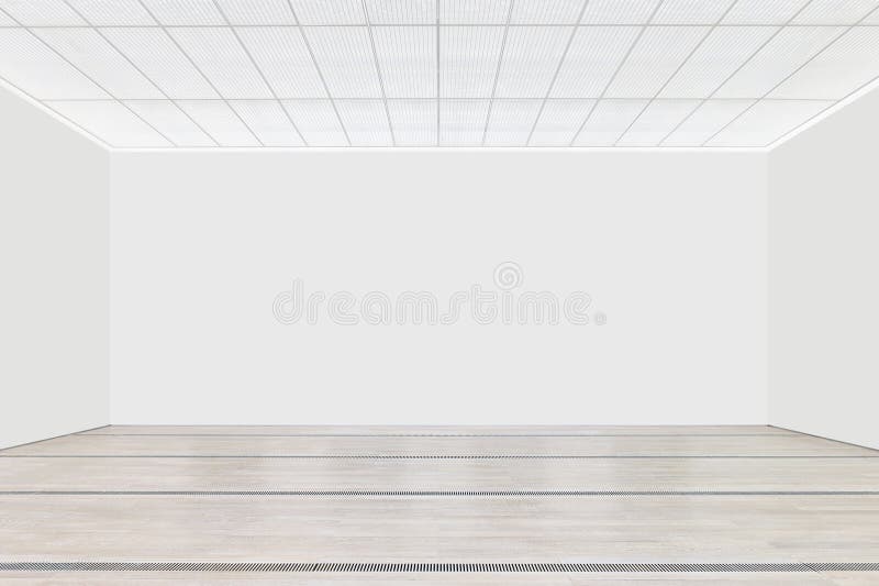 An Interior View of an Empty Art Gallery Stock Illustration ...