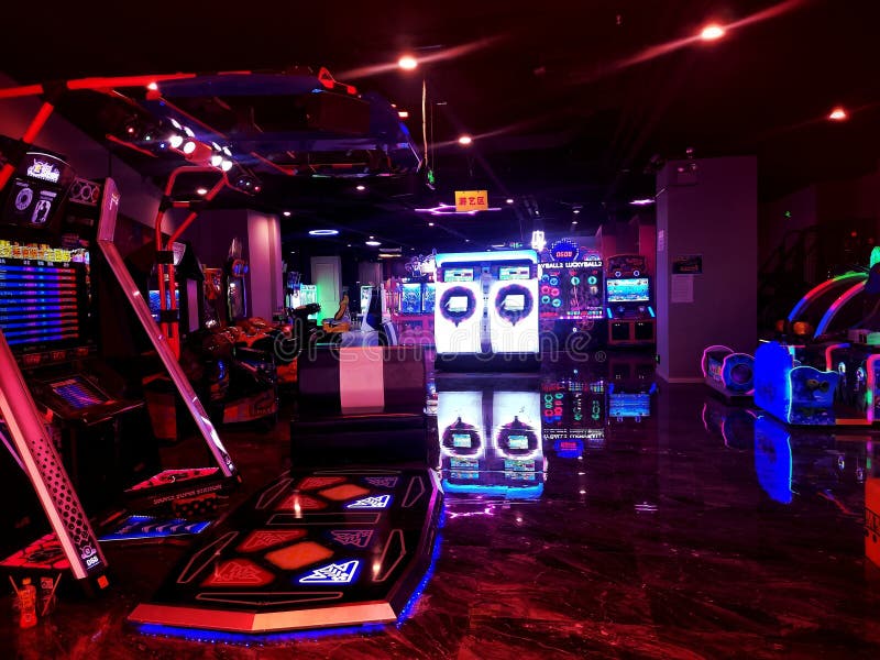 Video game room editorial stock image. Image of room - 278158579