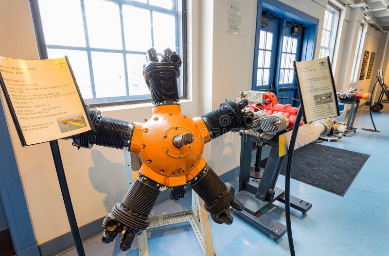 Interior View of a Engine Show in the Aviation Museum Editorial Image ...