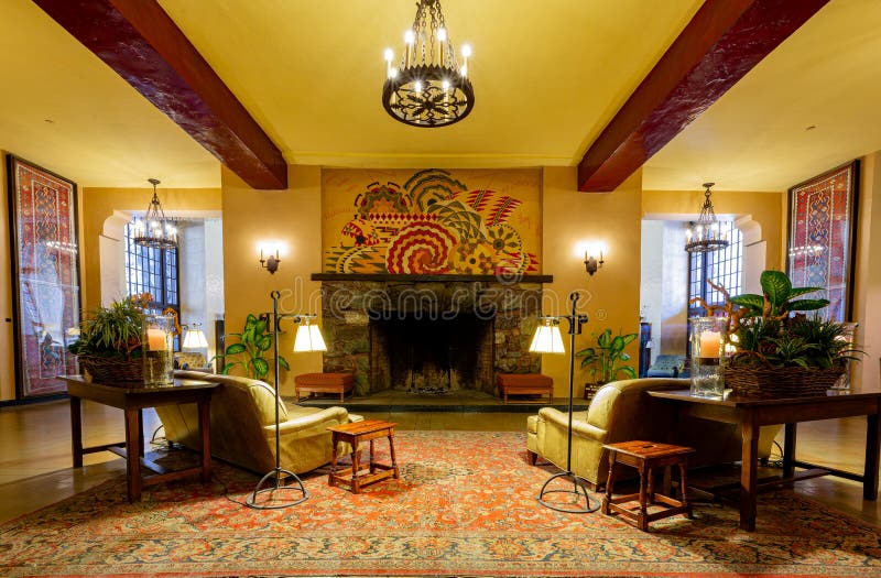 Interior View of the Famous the Ahwahnee Hotel Editorial Stock Image ...
