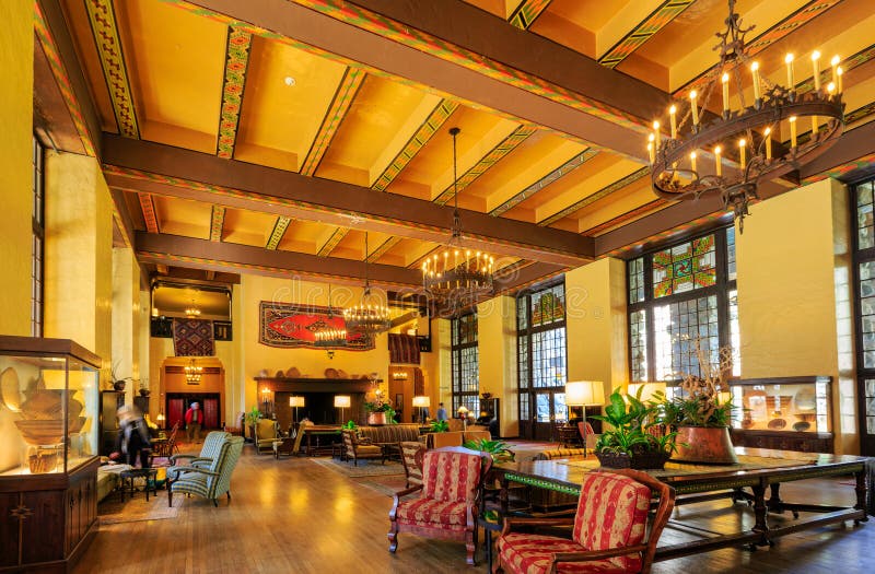 Interior View of the Famous the Ahwahnee Hotel Editorial Stock Photo ...