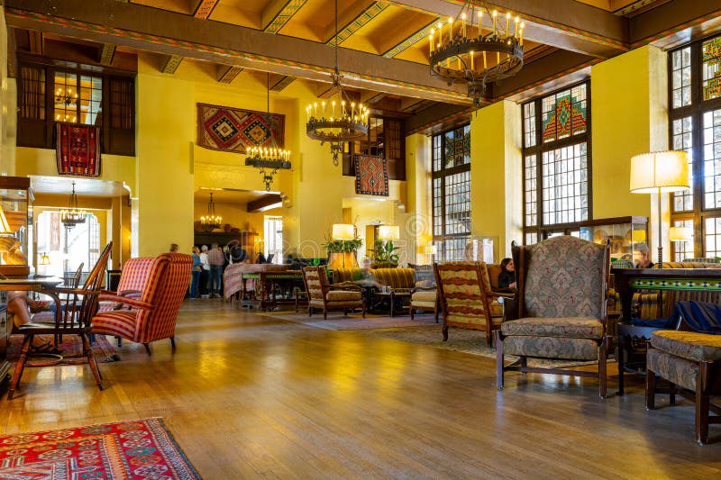 Interior View of the Famous the Ahwahnee Hotel Editorial Stock Photo ...