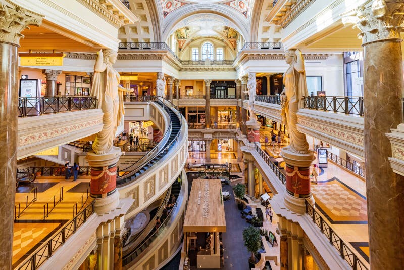 Interior View of the Forum Shops, Caesars Palace Editorial Image ...