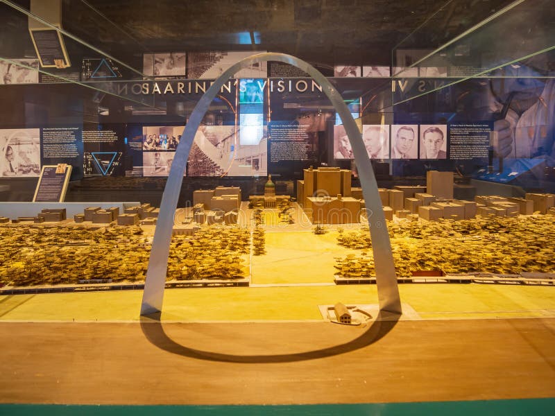Interior View of the Gateway Arch Editorial Photo - Image of united ...