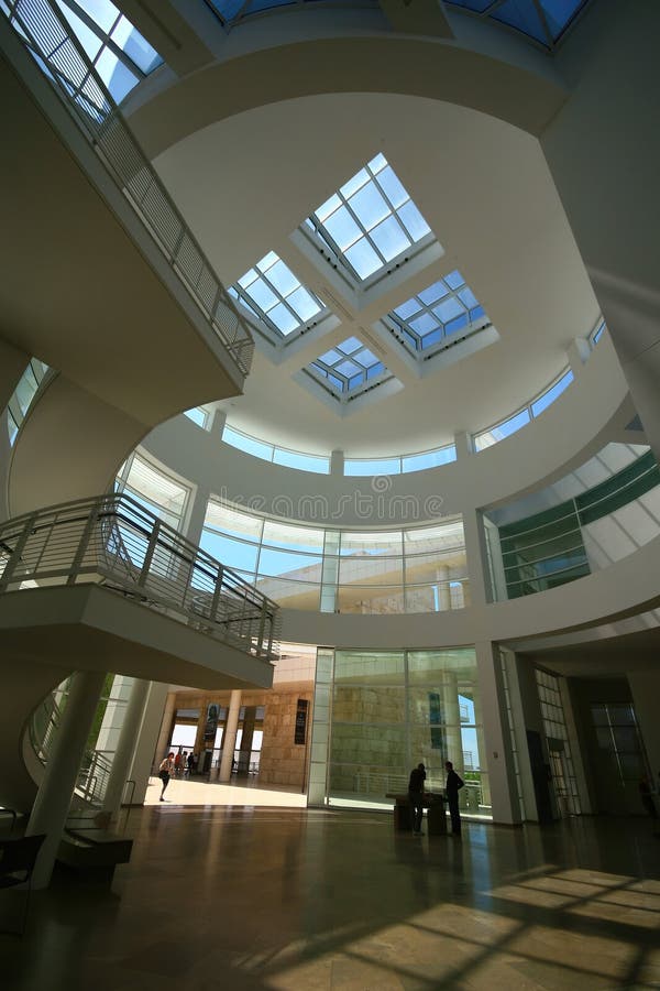 View of the Getty Center editorial photography. Image of foundation ...
