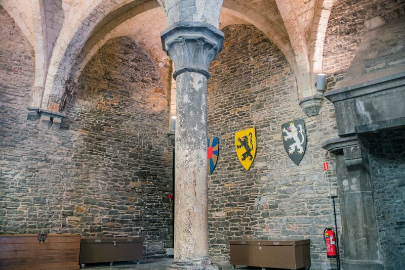 Interior View of the Gravensteen Castle Editorial Photography - Image ...