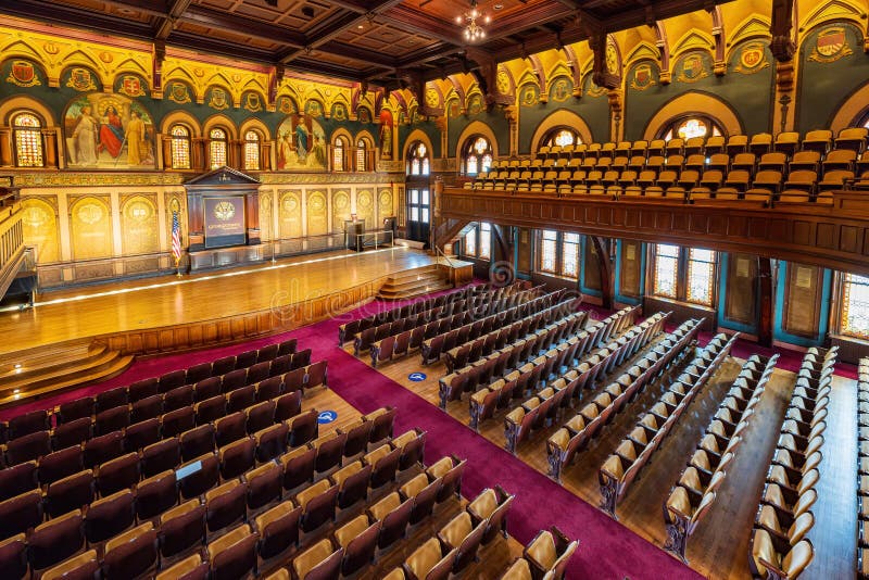 Interior View of the Healy Hall in Georgetown University Editorial ...
