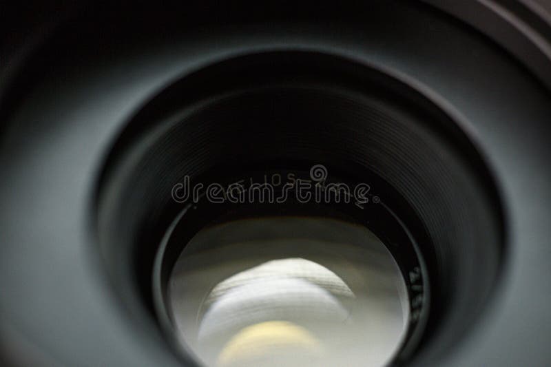 Interior View through Helios 44-2 Lens, Name Engraved on Inner Ring ...