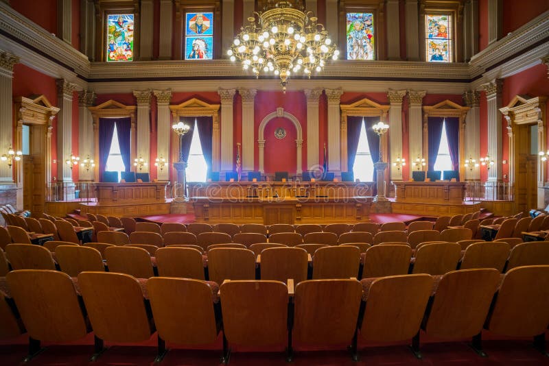 Interior View of the Historical Colorado State Capitol Stock Image ...
