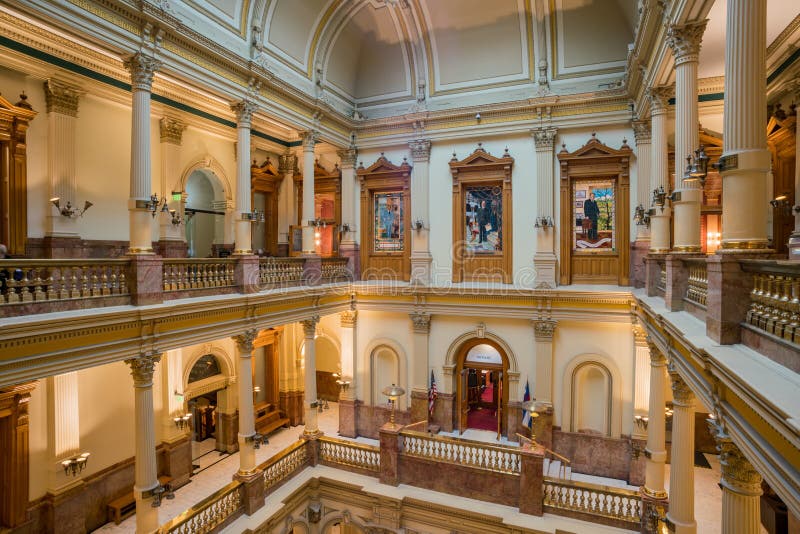 Interior View of the Historical Colorado State Capitol Editorial ...