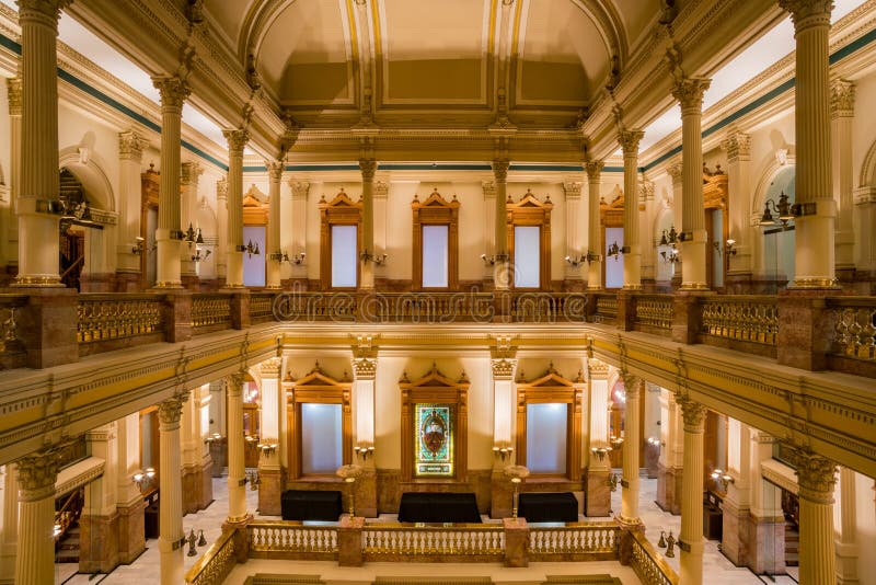 Interior View of the Historical Colorado State Capitol Editorial ...