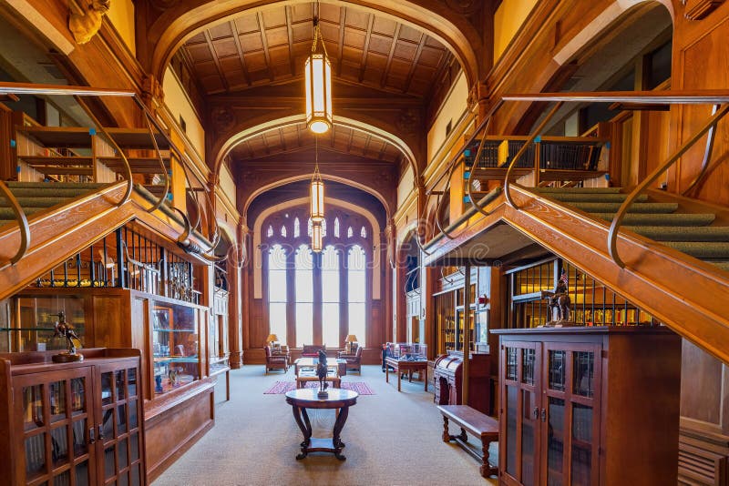 Interior View of the Historical Library in Monnet Hall Editorial Image ...