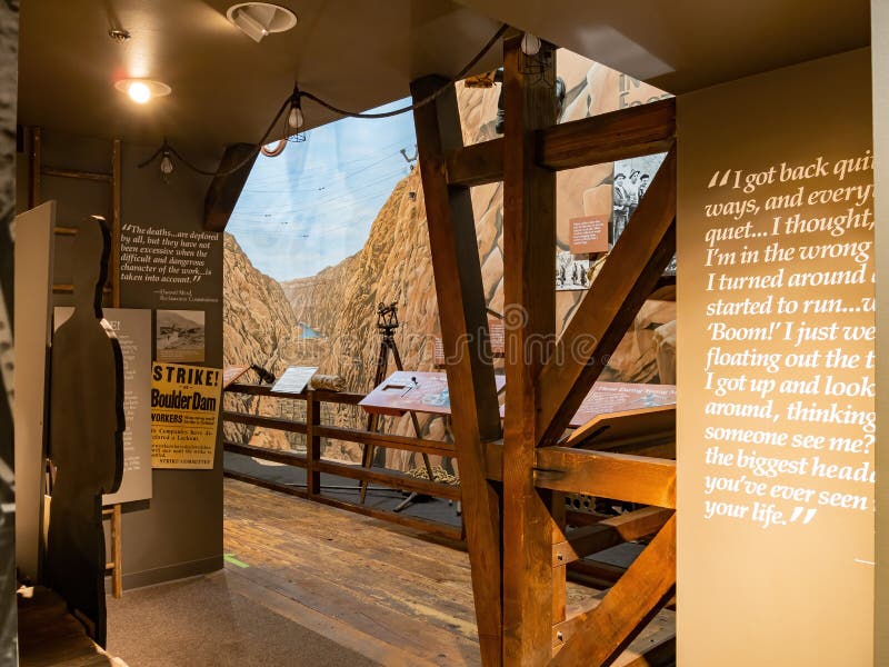 Interior View of the Hoover Dam Museum Editorial Image - Image of urban ...