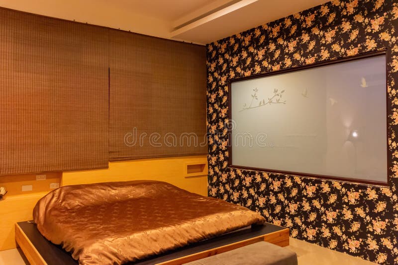 Interior View of a Hotel Room Editorial Stock Image - Image of night ...