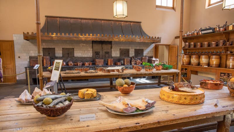 Interior View of the Kitchen of the Royal Pavilion in Brighton, the UK ...