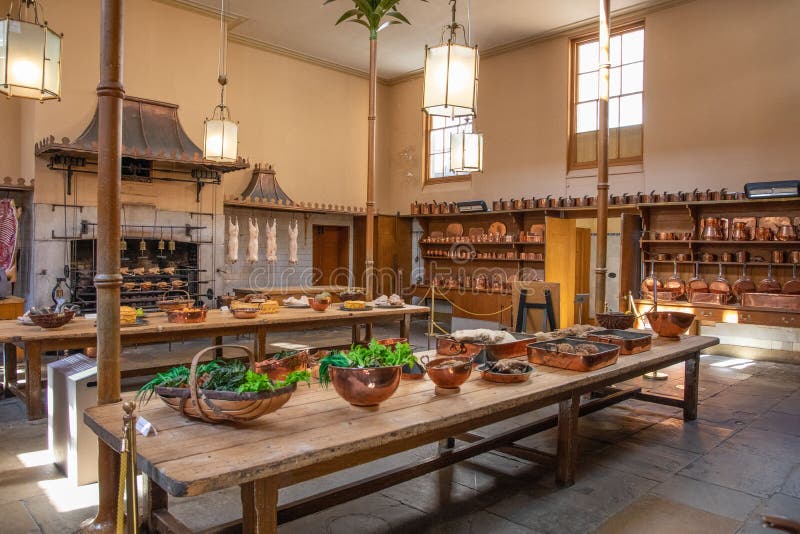 Interior View of the Kitchen of the Royal Pavilion in Brighton, the UK ...
