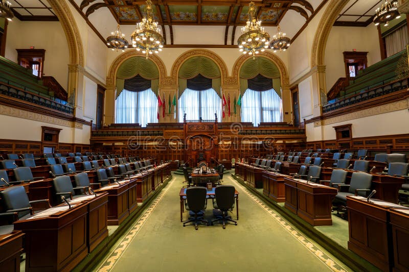Interior View of the Legislative Assembly of Ontario. Editorial Stock ...