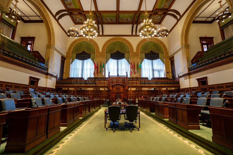 Interior View of the Legislative Assembly of Ontario. Editorial ...