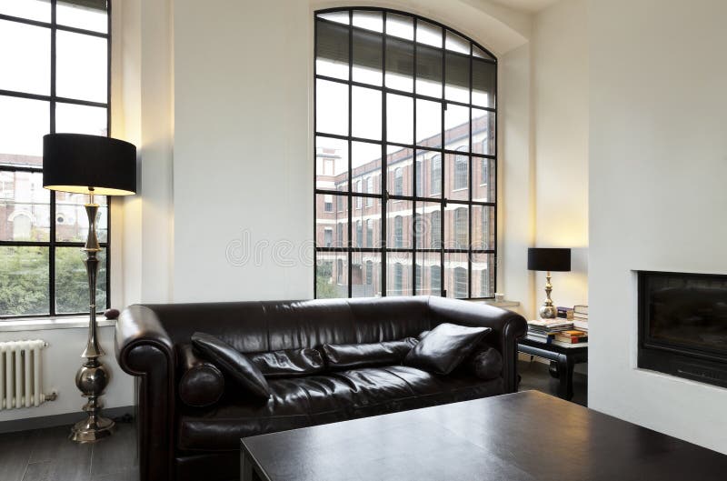Large Window with Many Panes Stock Photo - Image of wall, panes: 42203164