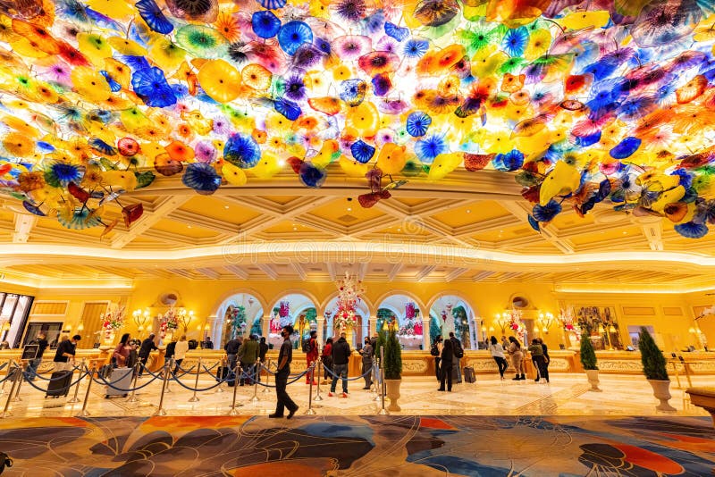 Interior View of the Lobby of Bellagio Hotel Editorial Stock Photo ...