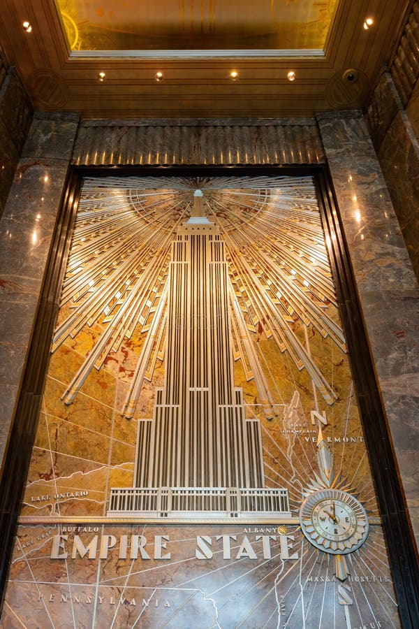 Interior View of the Logo of Empire State Building Editorial ...