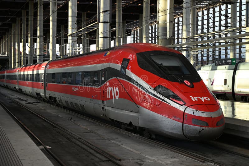Interior View of Madrid Atocha Station Editorial Image - Image of iryo ...