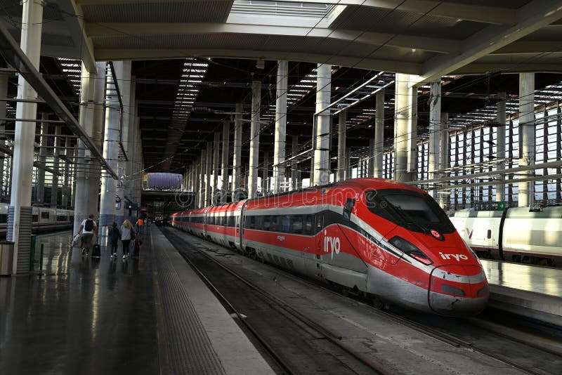 Interior View of Madrid Atocha Station Editorial Stock Image - Image of ...