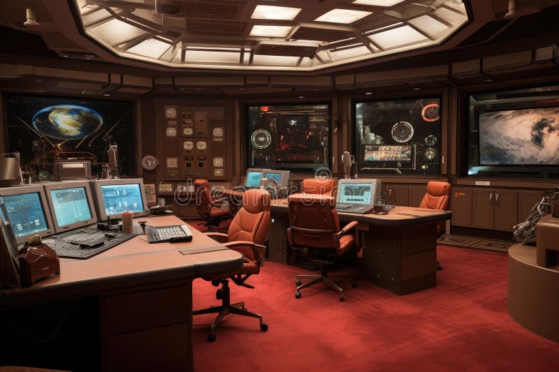 Interior View of Mars Simulation Habitat Control Room Stock ...